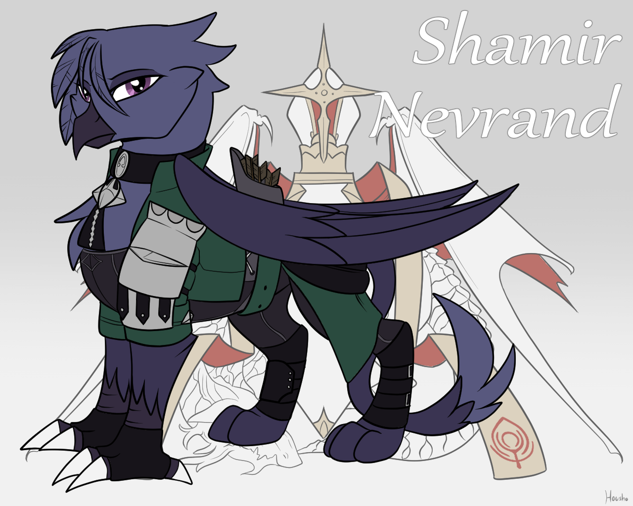 #2352088 - safe, artist:housho, griffon, clothes, female, fire emblem ...