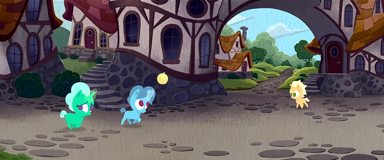 #2337210 - safe, screencap, glitter drops, spring rain, sungold, pony ...