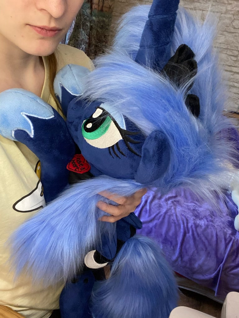 #2355129 - safe, artist:nakedskull, princess luna, human, irl, irl ...