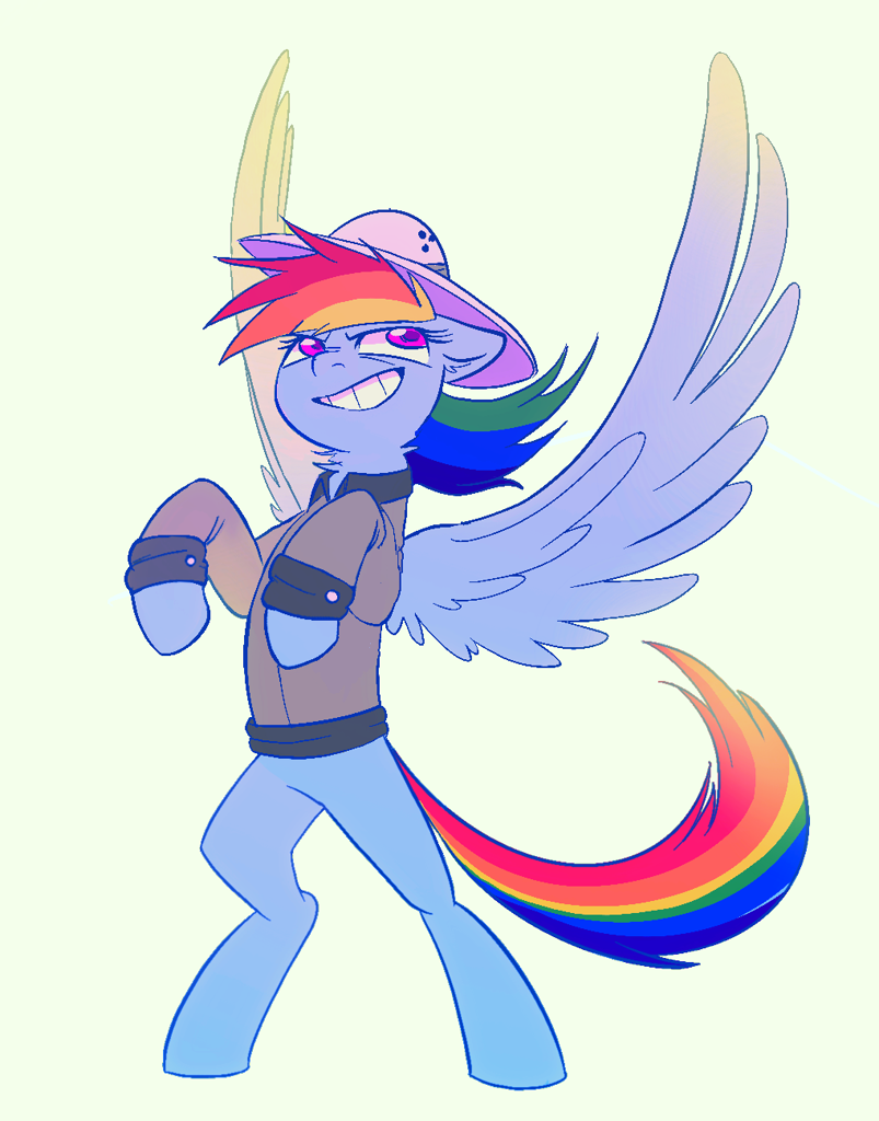 #2357186 - safe, artist:draw3, daring do, rainbow dash, pegasus, pony ...