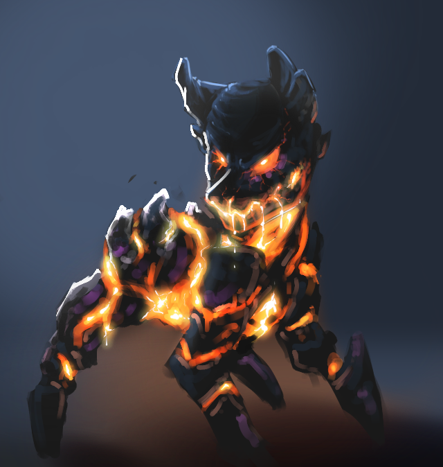 #2357492 - safe, artist:xxmarkingxx, elemental, fire elemental, monster ...