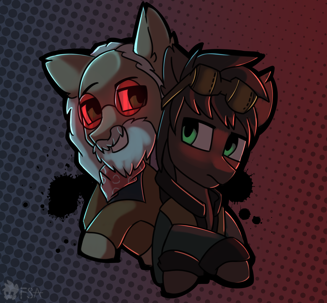 #2360327 - safe, artist:freak-side, oc, earth pony, pony, crossover ...