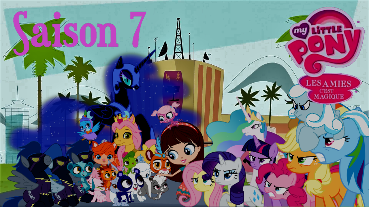 #2360549 - safe, artist:rose80149, applejack, fluttershy, nightmare ...