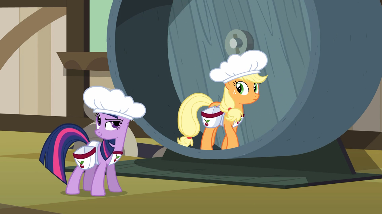 #2343054 - safe, screencap, applejack, twilight sparkle, earth pony ...