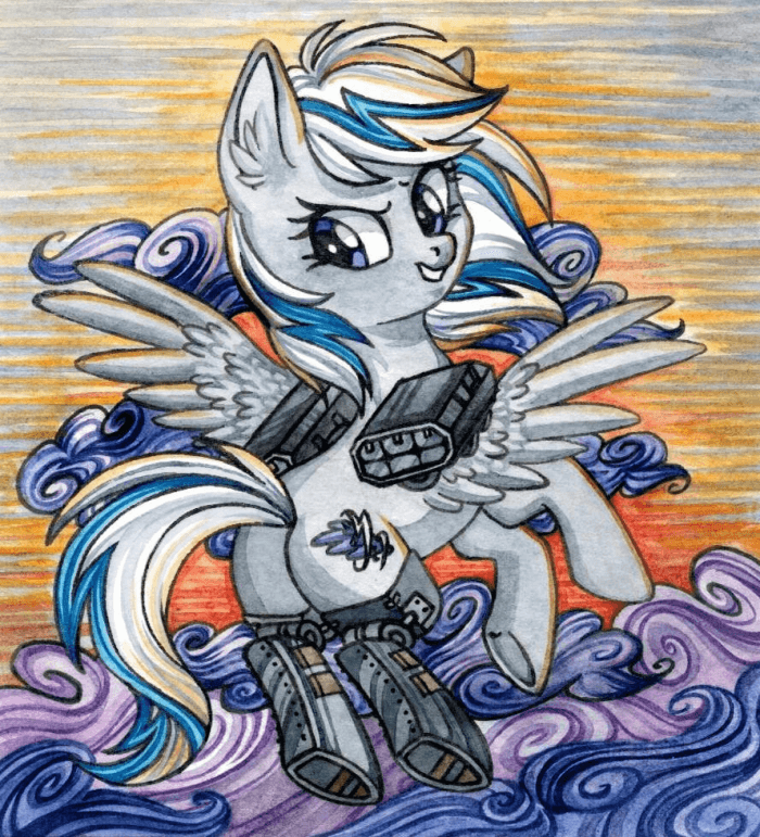 #2343311 - artist needed, safe, oc, oc only, oc:lady lightning strike, pegasus, pony, amputee ...