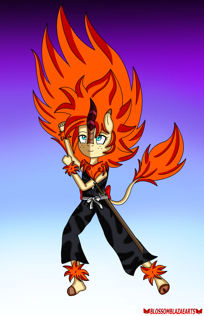 #2374023 - safe, artist:blossomblaze, oc, oc:blossomblaze, kirin ...