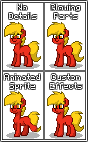 #2377576 - safe, oc, oc:fez, pony, pony town, animated, flaming eyes ...