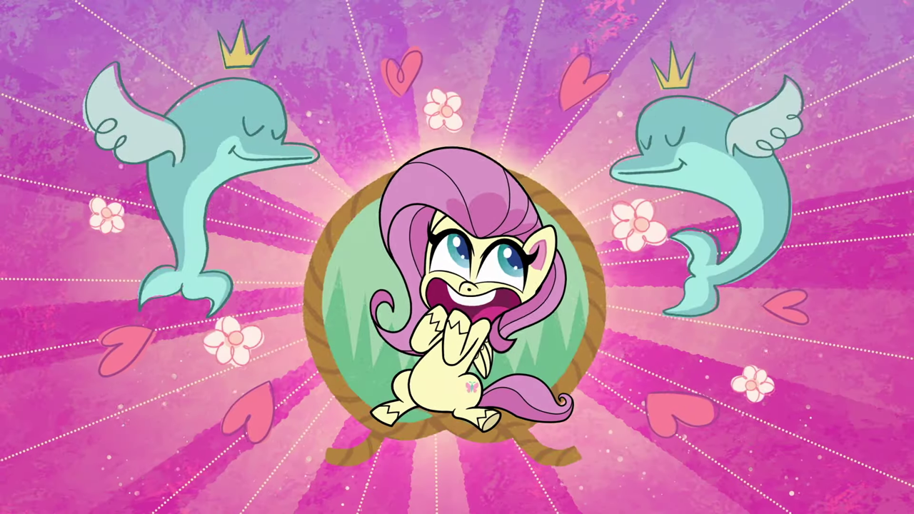 #2377647 - safe, screencap, finn tastic, fluttershy, dolphin, pegasus ...