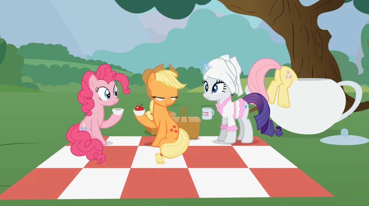 #2380242 - safe, artist:forgalorga, applejack, fluttershy, pinkie pie ...