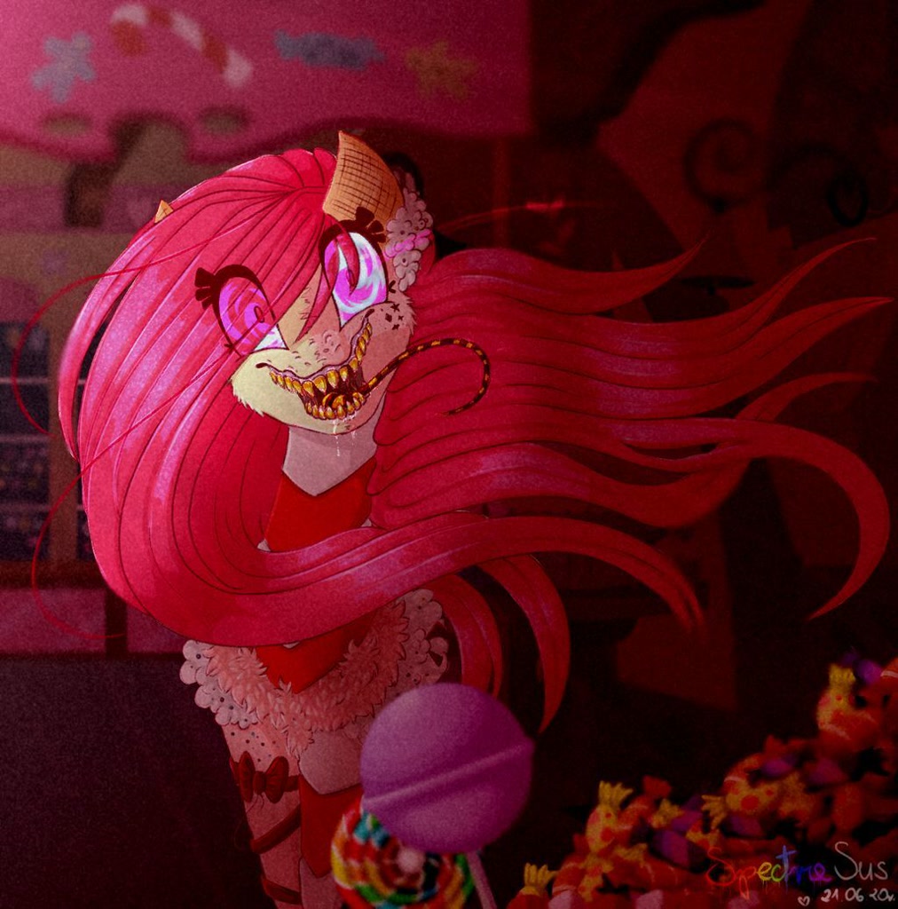 #2380690 - grotesque, semi-grimdark, oc, oc:candymare, candy pony, food ...