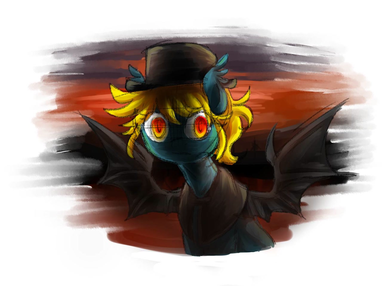 #2380881 - safe, artist:ce2438, oc, oc only, oc:vesper flare, bat pony ...