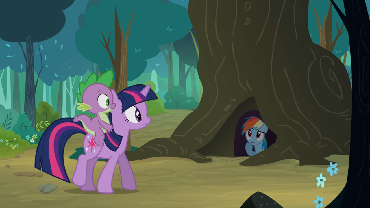 #2382123 - safe, screencap, rainbow dash, spike, twilight sparkle ...