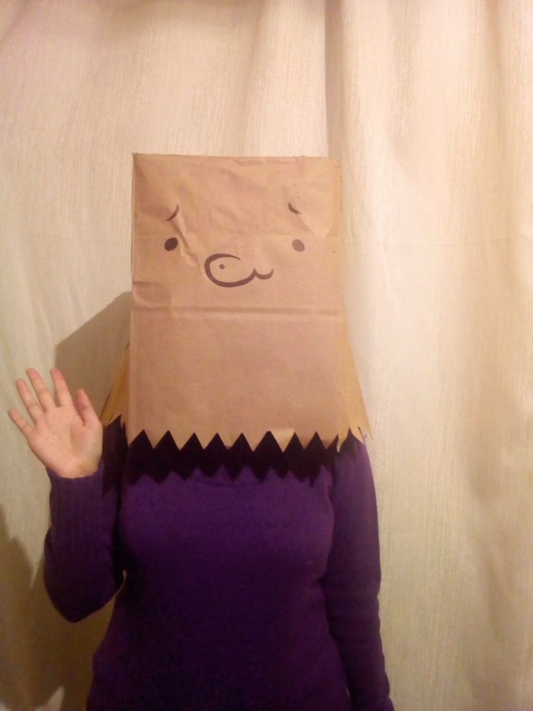 #2383272 - safe, artist:paperbagpony, oc, oc:paper bag, human, irl, irl ...