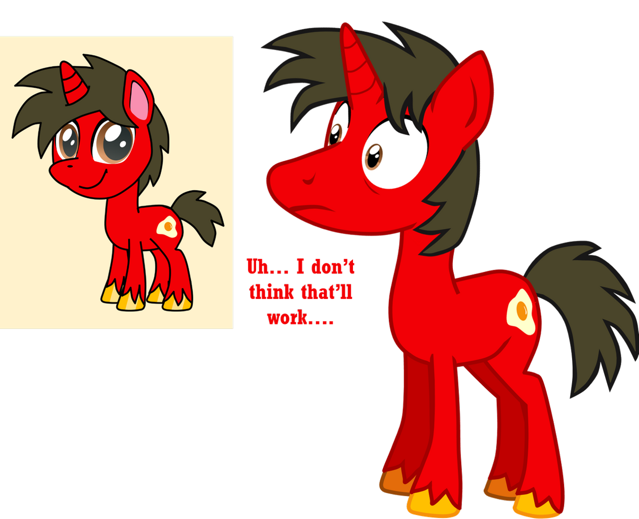 #2384042 - safe, artist:shadymeadow, oc, oc only, oc:fried egg, pony, unicorn, g4.5, my little ...