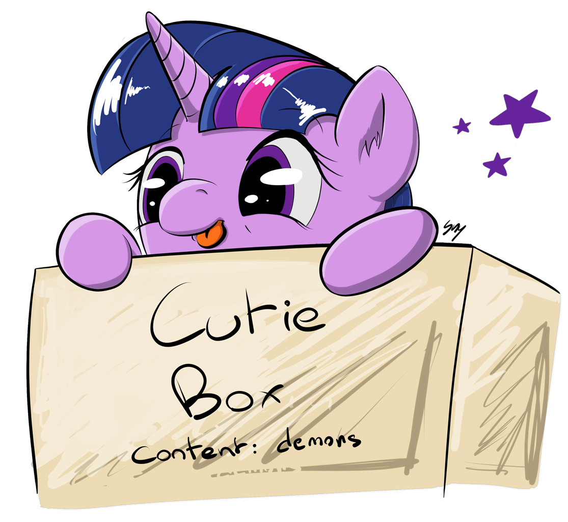 #2384408 - safe, artist:sny, twilight sparkle, pony, g4, :p, box, cute ...