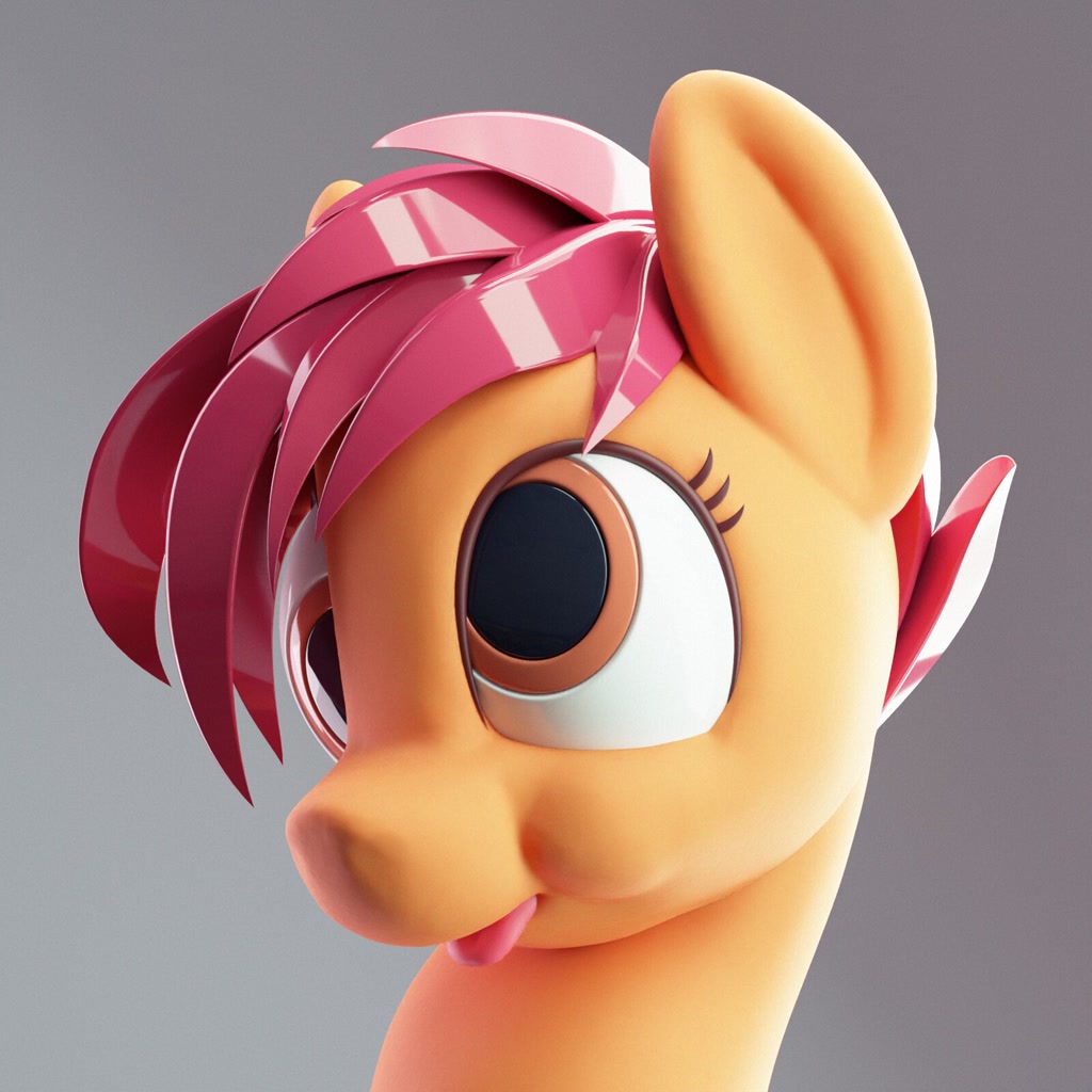 #2385757 - safe, artist:mortarroad, oc, oc only, pony, 3d, :p, blender ...