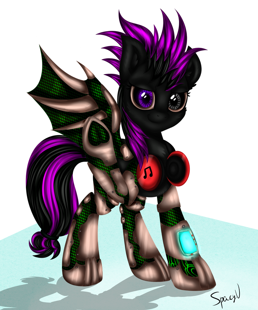 #2386329 - source needed, safe, artist:stablespace, oc, oc only, cyborg ...