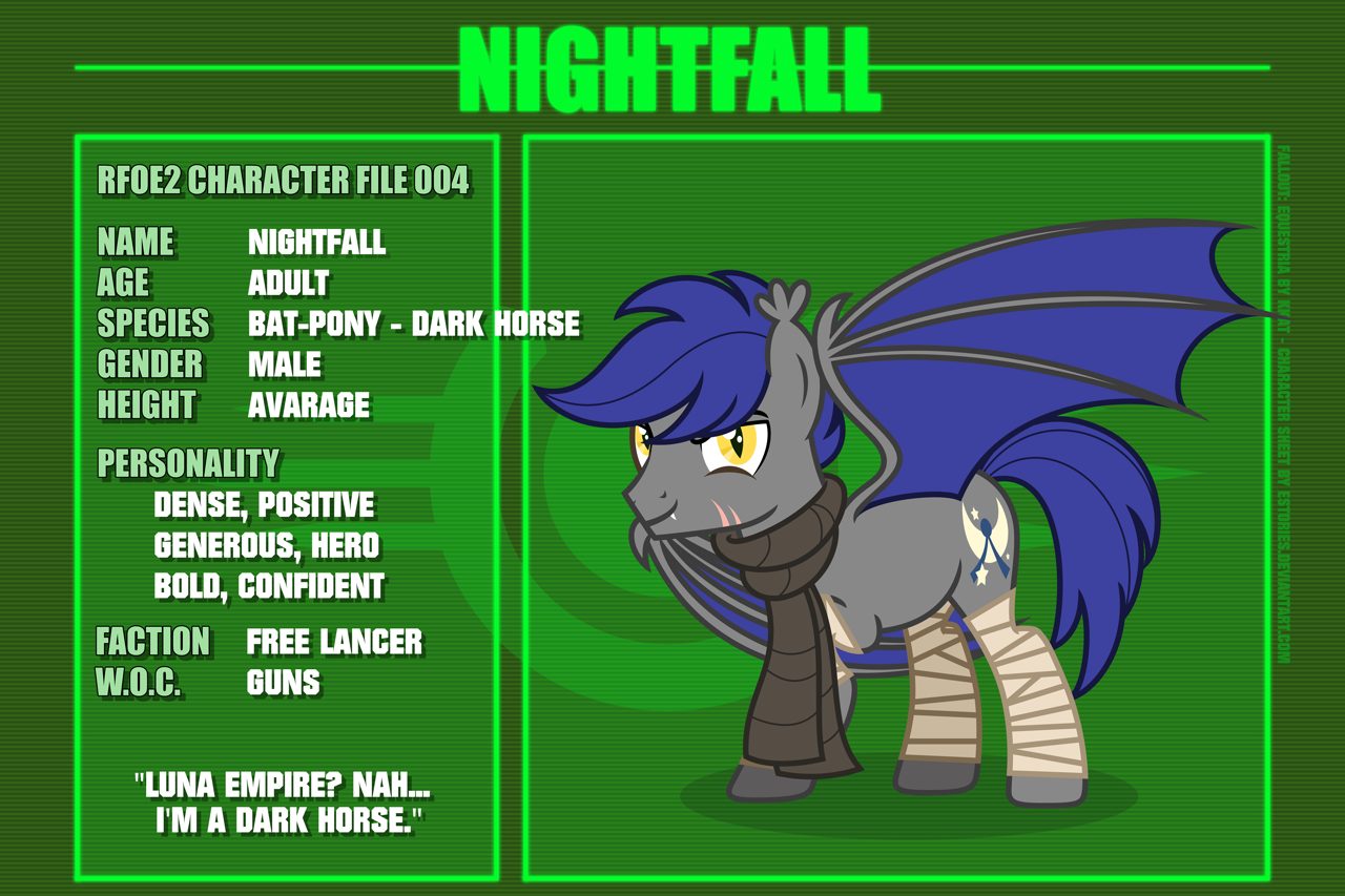 #2366345 - safe, artist:estories, oc, oc only, oc:nightfall, bat pony ...