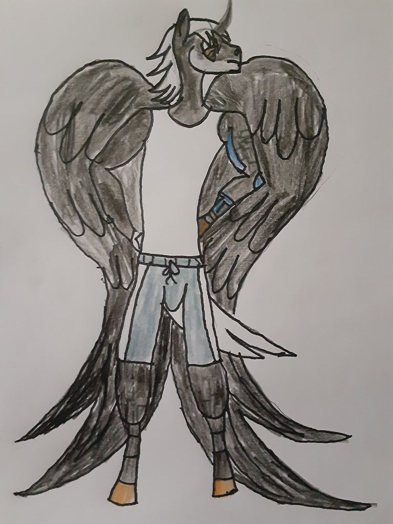 #2368441 - safe, artist:makarosc, oc, oc only, oc:deus ex machina ...