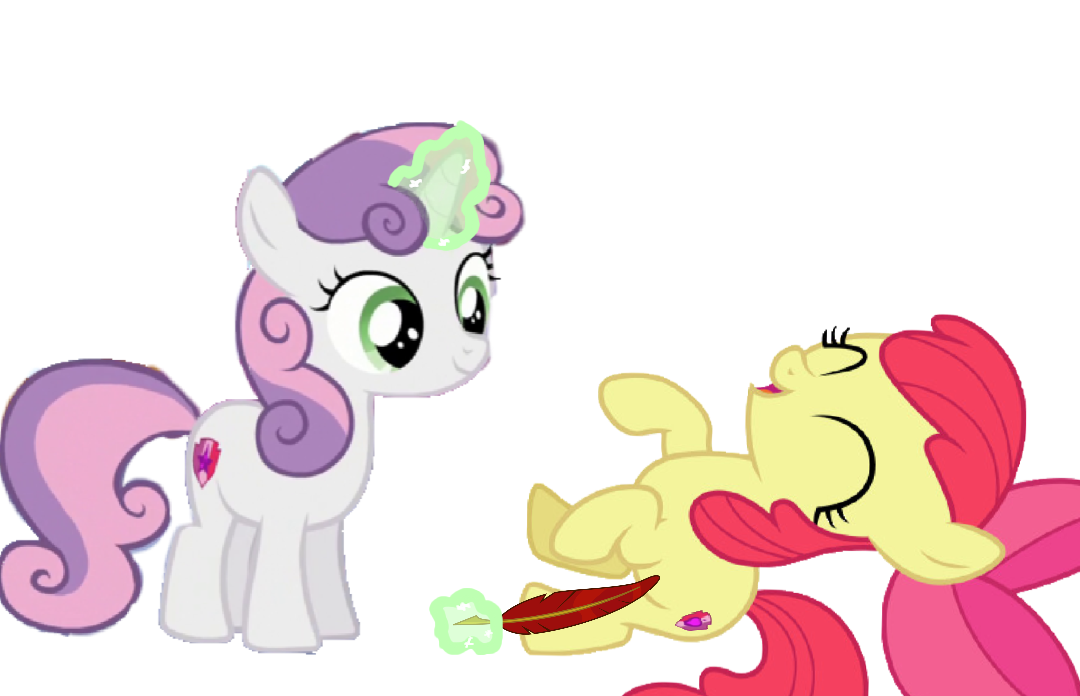 #2387931 - safe, artist:princessdestiny200i, apple bloom, sweetie belle ...