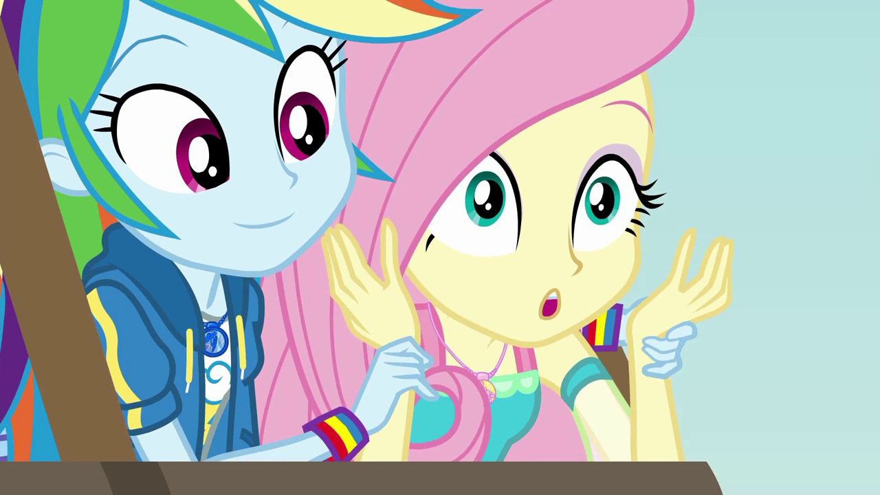 #2388206 - safe, screencap, fluttershy, rainbow dash, equestria girls ...
