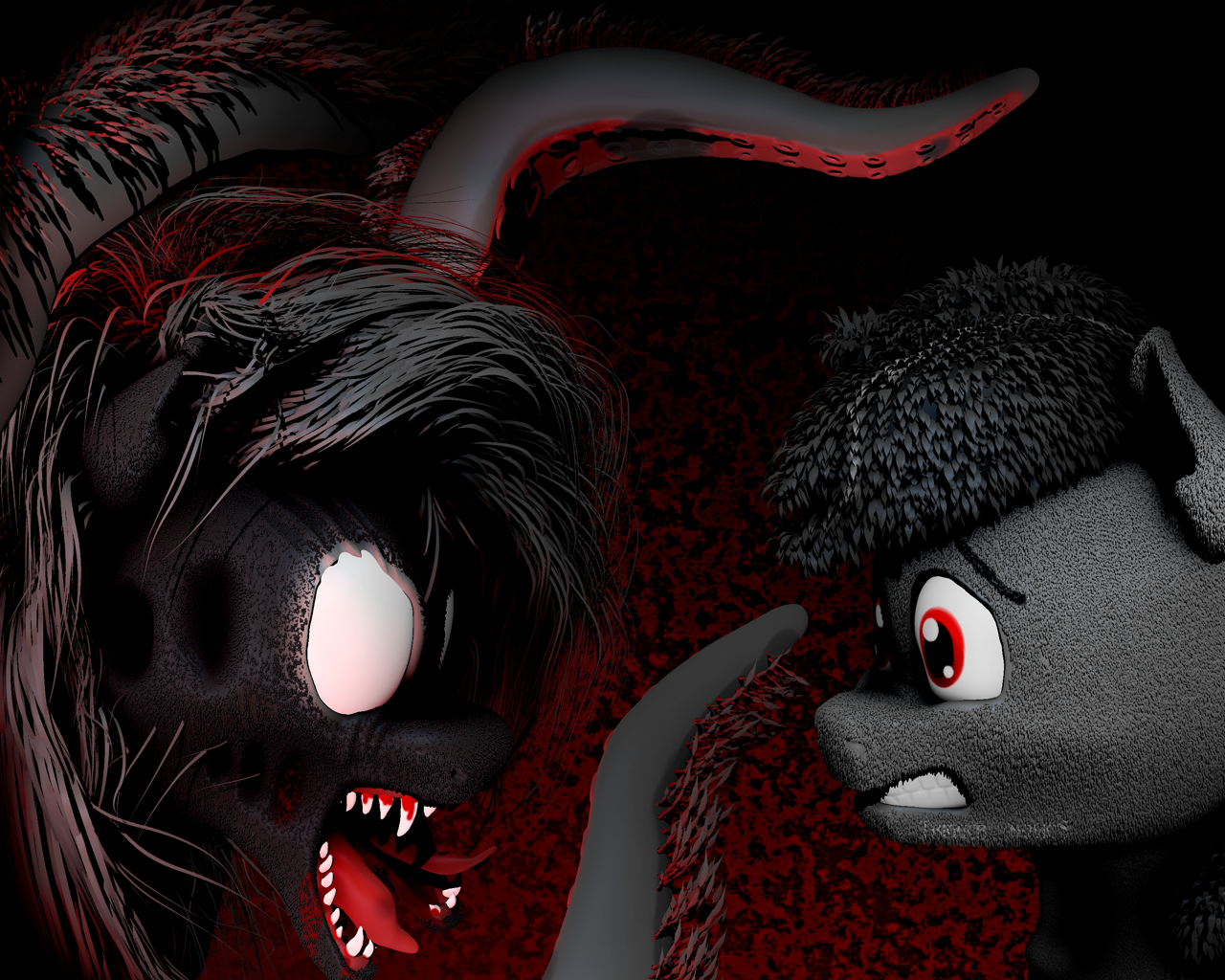 #2397576 - grimdark, artist:trigger_movies, oc, oc:ferexes, oc:trigger ...