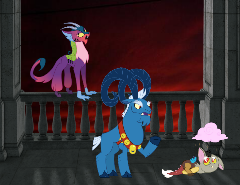 #2398754 - safe, artist:swiftgaiathebrony, cosmos, discord, grogar ...