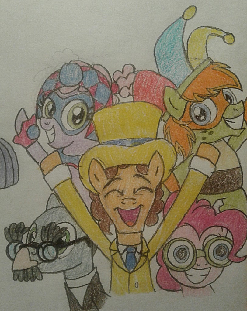 #2400708 - safe, artist:jebens1, cheese sandwich, clover (g1), pinkie ...