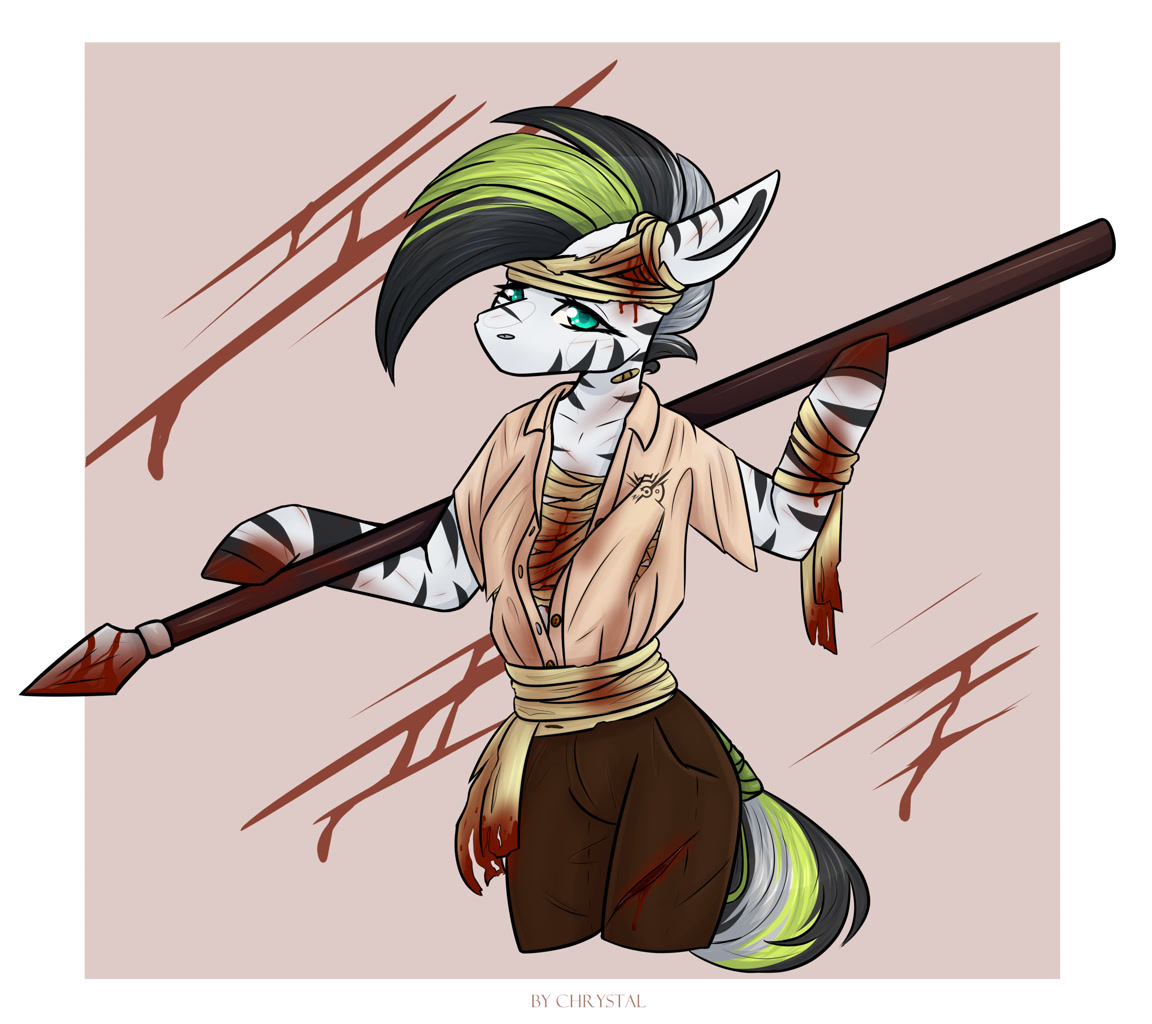 #2402869 - safe, artist:chrystal_company, oc, oc only, zebra, anthro ...