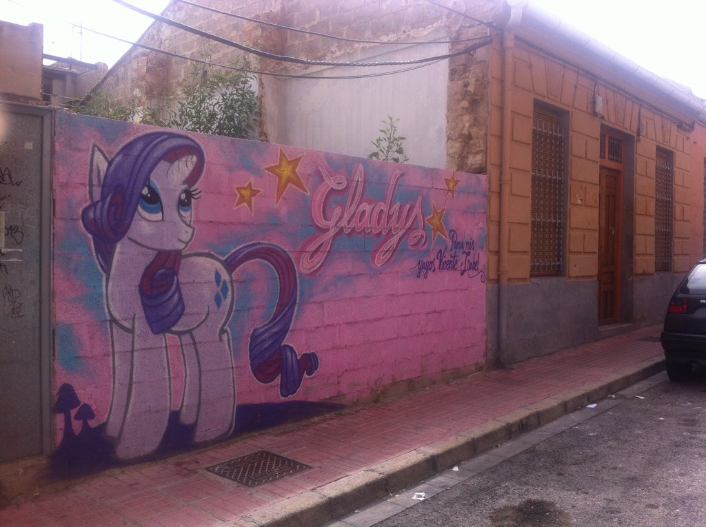 #2405612 - safe, rarity, pony, unicorn, g4, brick wall, female ...
