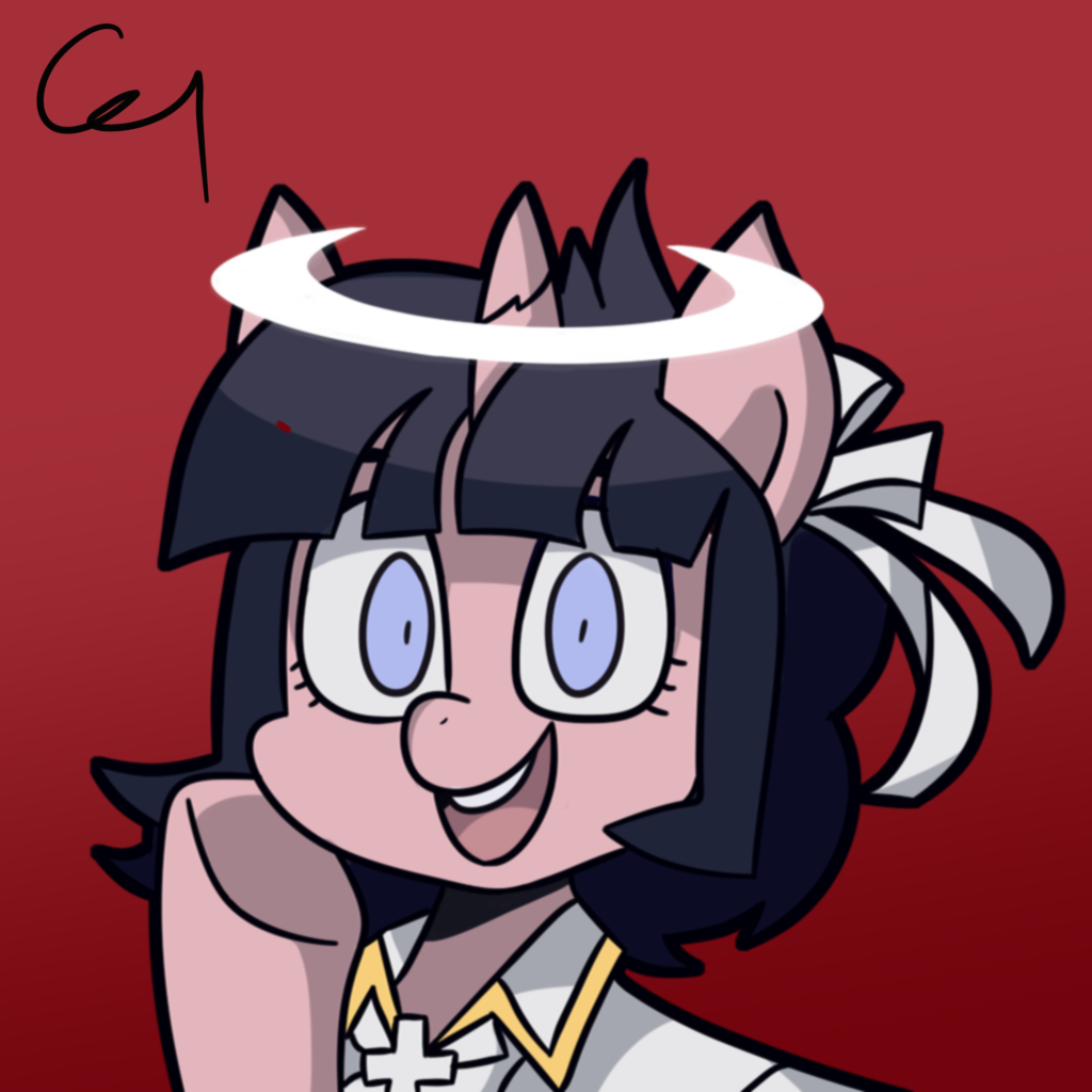 #2406724 - safe, angel, pony, azazel, azazel (helltaker), clothes, cute ...