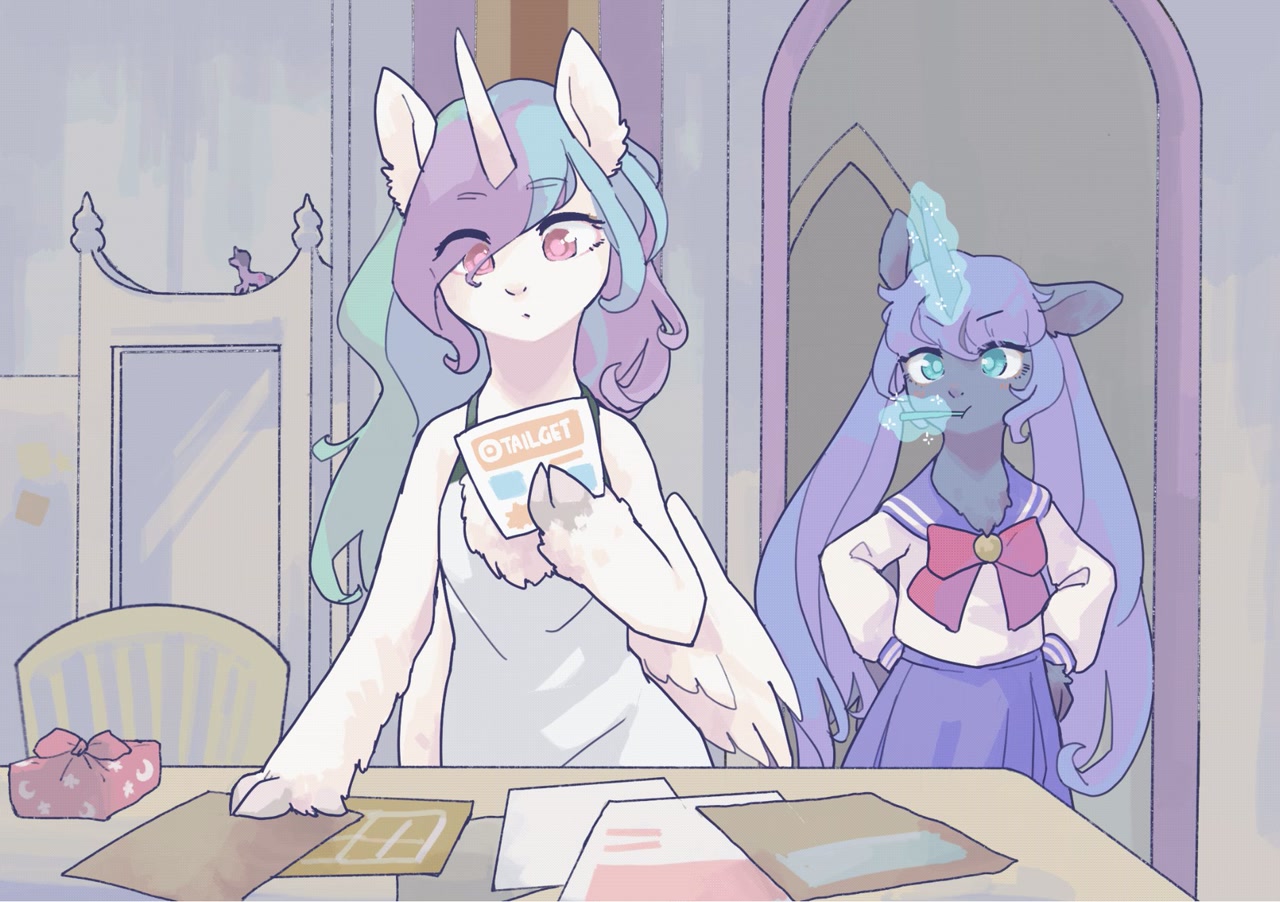 #2407186 - safe, artist:toki, princess celestia, princess luna, alicorn ...