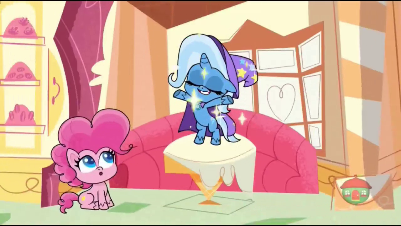#2408366 - safe, screencap, pinkie pie, trixie, earth pony, pony ...