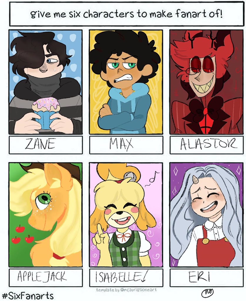 #2410233 - safe, artist:mo_thedemon, applejack, deer, demon, dog, earth ...