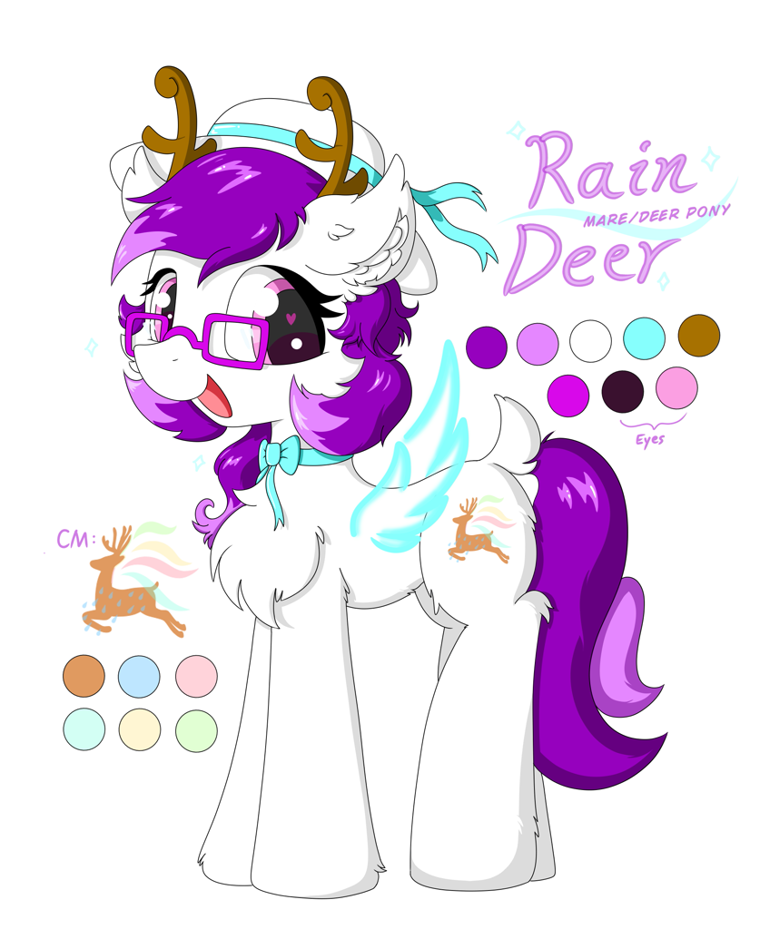 #2389943 - safe, artist:焰心fireworks, oc, oc only, oc:rain deer, deer ...