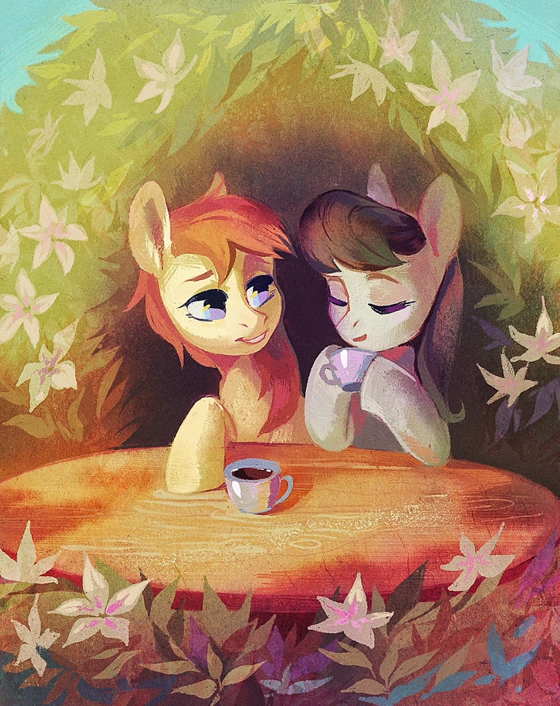 #2411691 - safe, artist:dearmary, octavia melody, oc, oc:kadae, earth ...