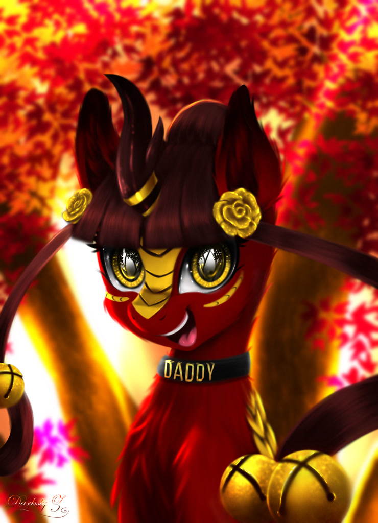 #2390423 - safe, artist:darksly, oc, oc only, oc:ruby, pony, bust ...