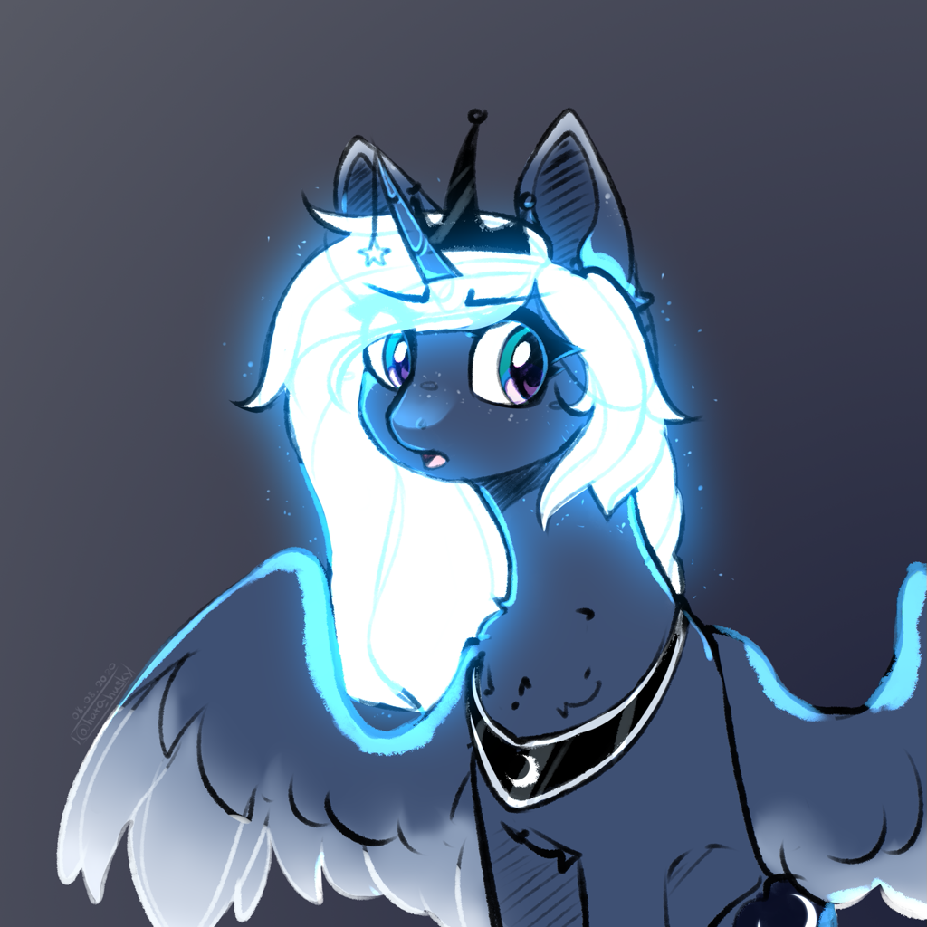 #2423509 - safe, artist:wolfythewolf555, princess luna, alicorn, pony ...