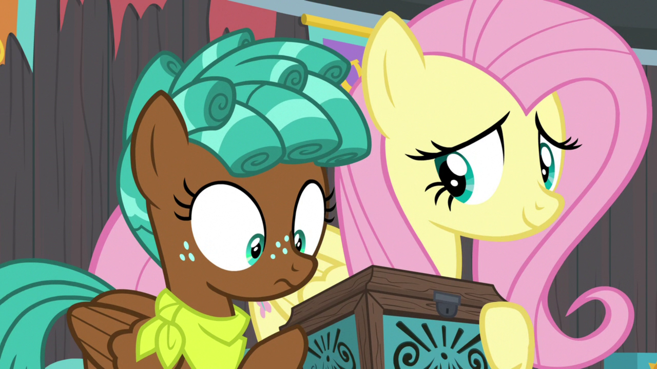 #2426274 - safe, screencap, fluttershy, spur, g4, growing up is hard to ...