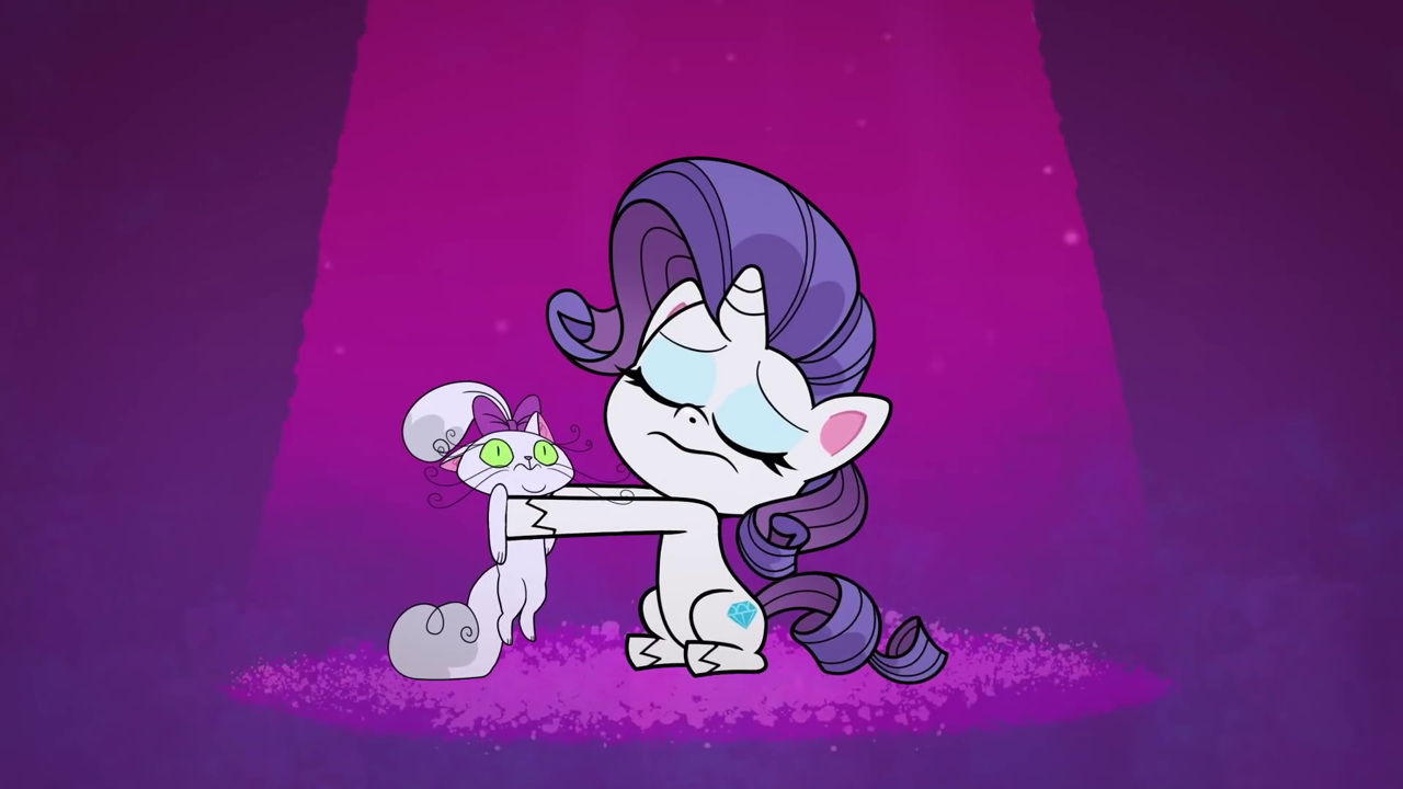 #2427216 - safe, screencap, opalescence, rarity, cat, pony, unicorn, g4 ...