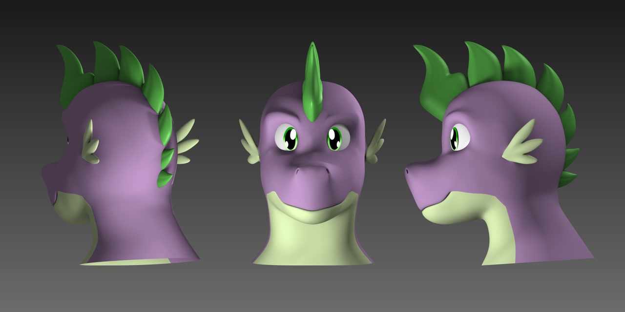 #2429628 - safe, artist:argos90, spike, g4, 3d, adult, adult spike ...