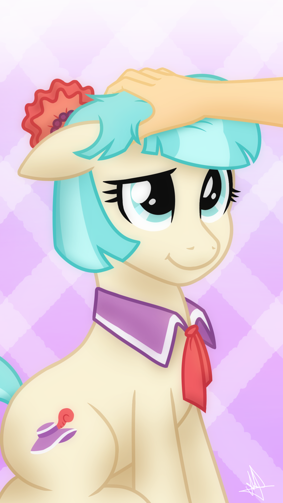 #2416175 - safe, artist:whitequartztheartist, coco pommel, human, pony ...