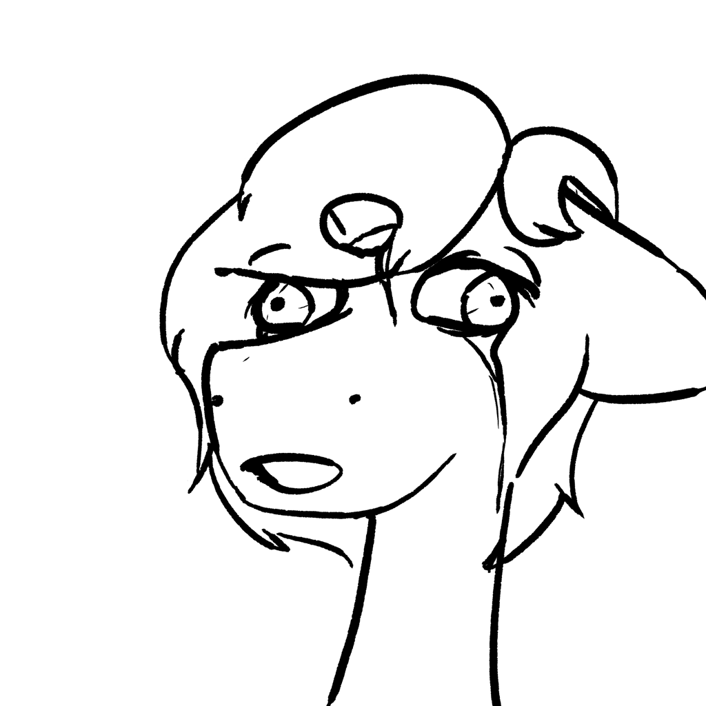 #2416829 - safe, artist:wata, pony, triclops, crying, derp, grin, high ...