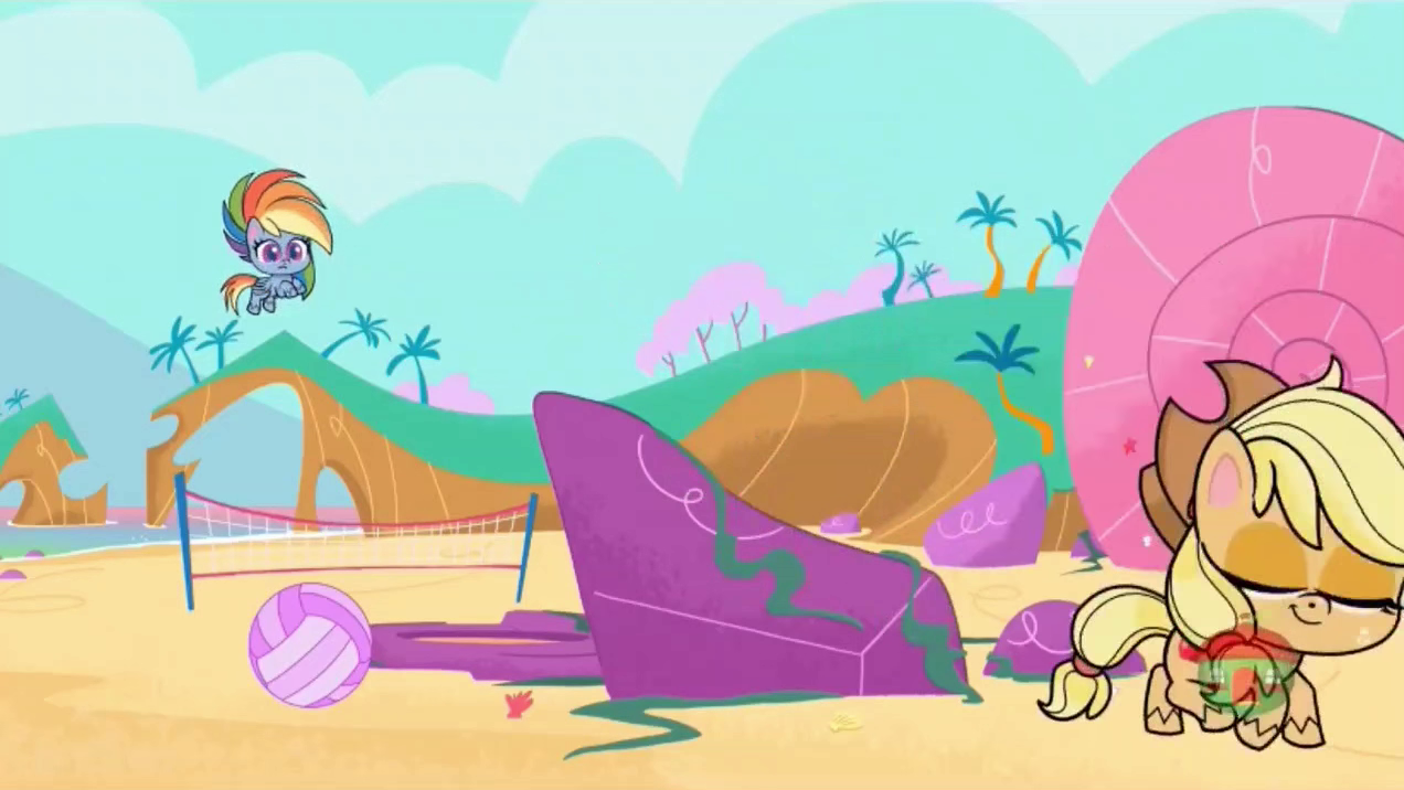 #2418044 - safe, screencap, applejack, rainbow dash, crab, earth pony ...