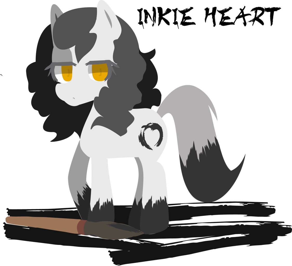 #2418660 - safe, artist:donrandom, oc, earth pony, pony, ink - Derpibooru