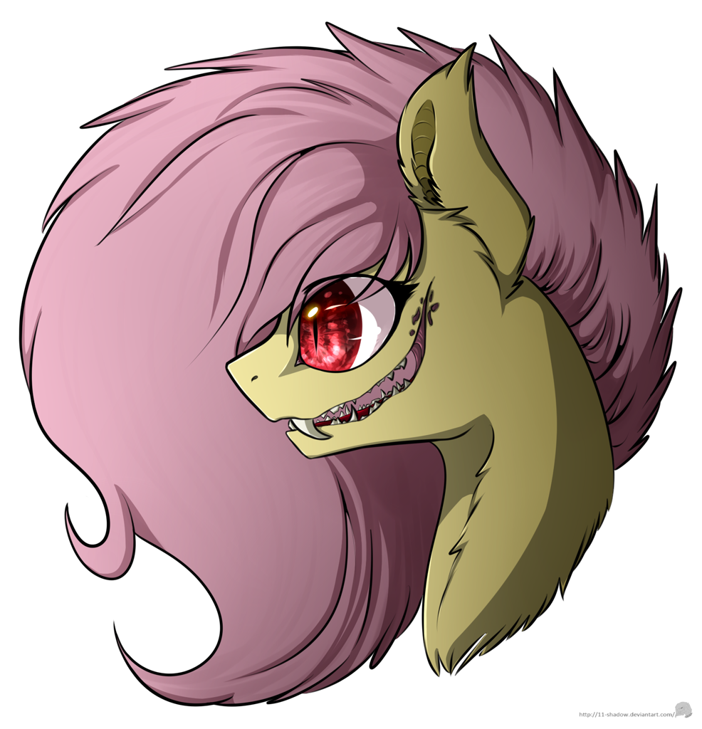 #2436048 - safe, artist:11-shadow, fluttershy, bat pony, pony, g4, bat ...