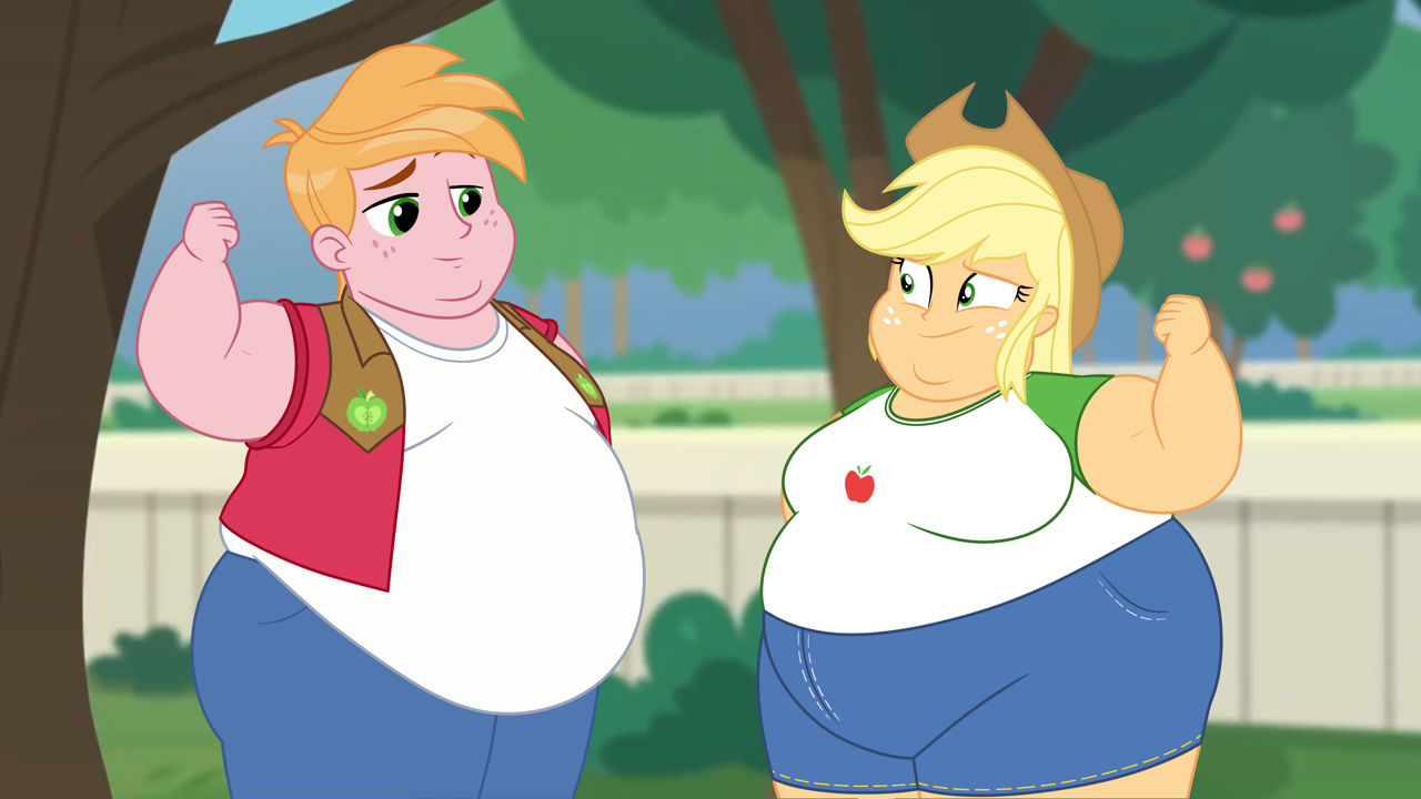 #2444033 - suggestive, artist:neongothic, applejack, big macintosh ...