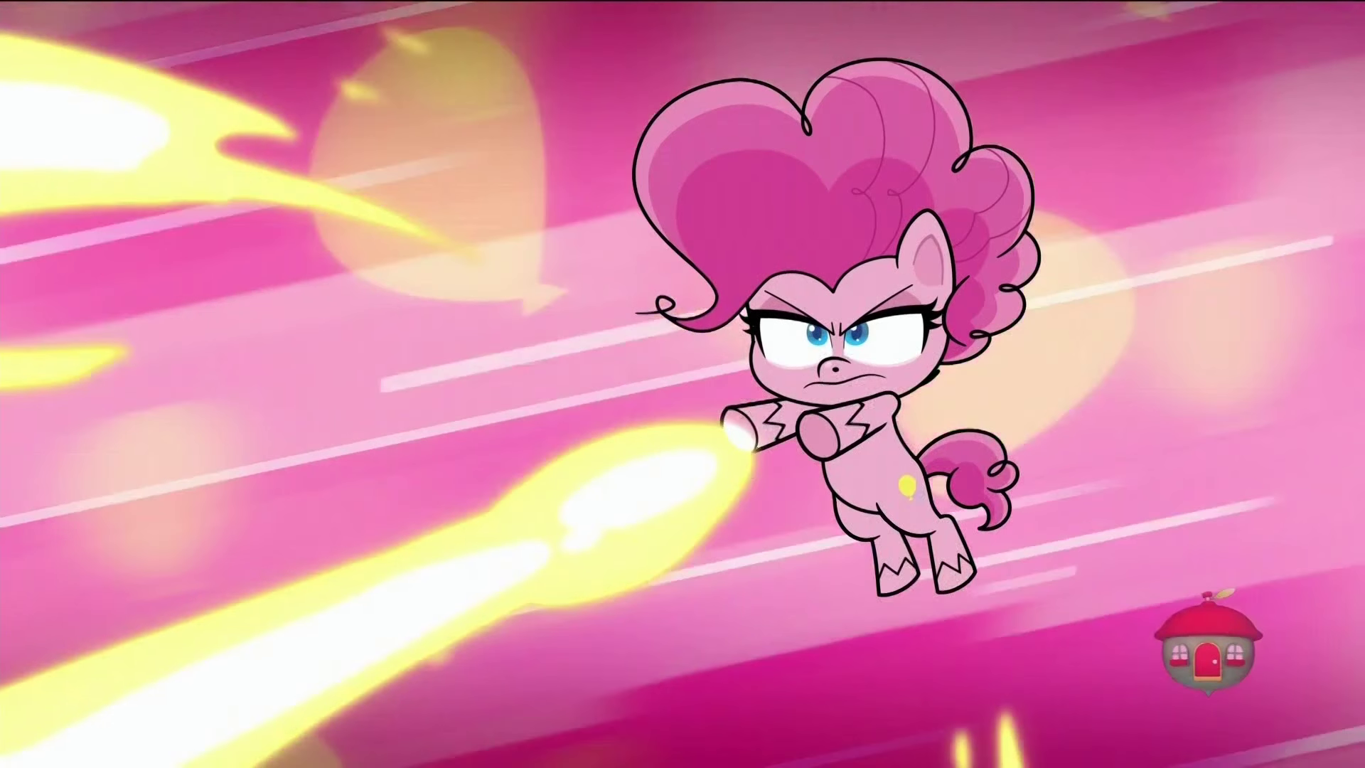 #2444824 - safe, screencap, buttershy, pinkie pie, alligator, earth ...