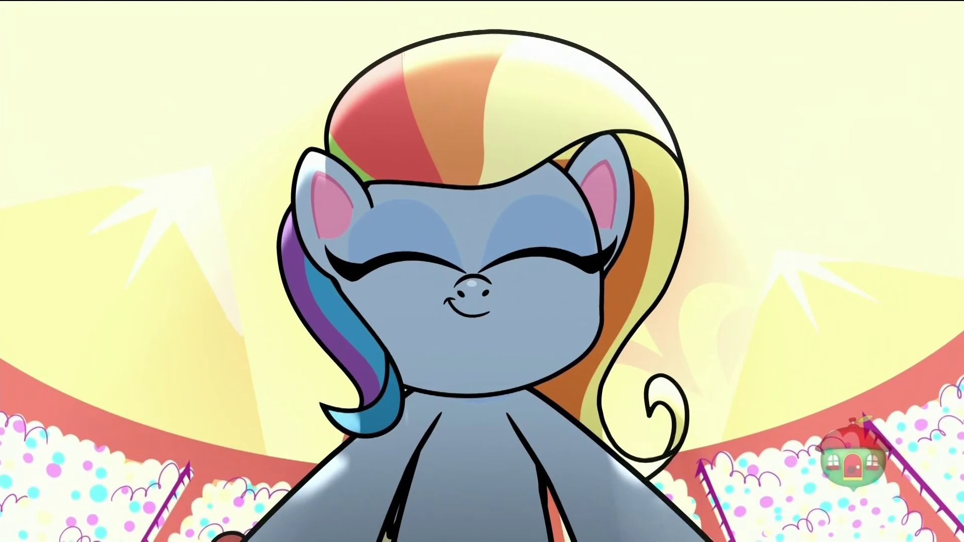 #2444935 - safe, screencap, clover swirl, cut scene, fluttershy, grey ...