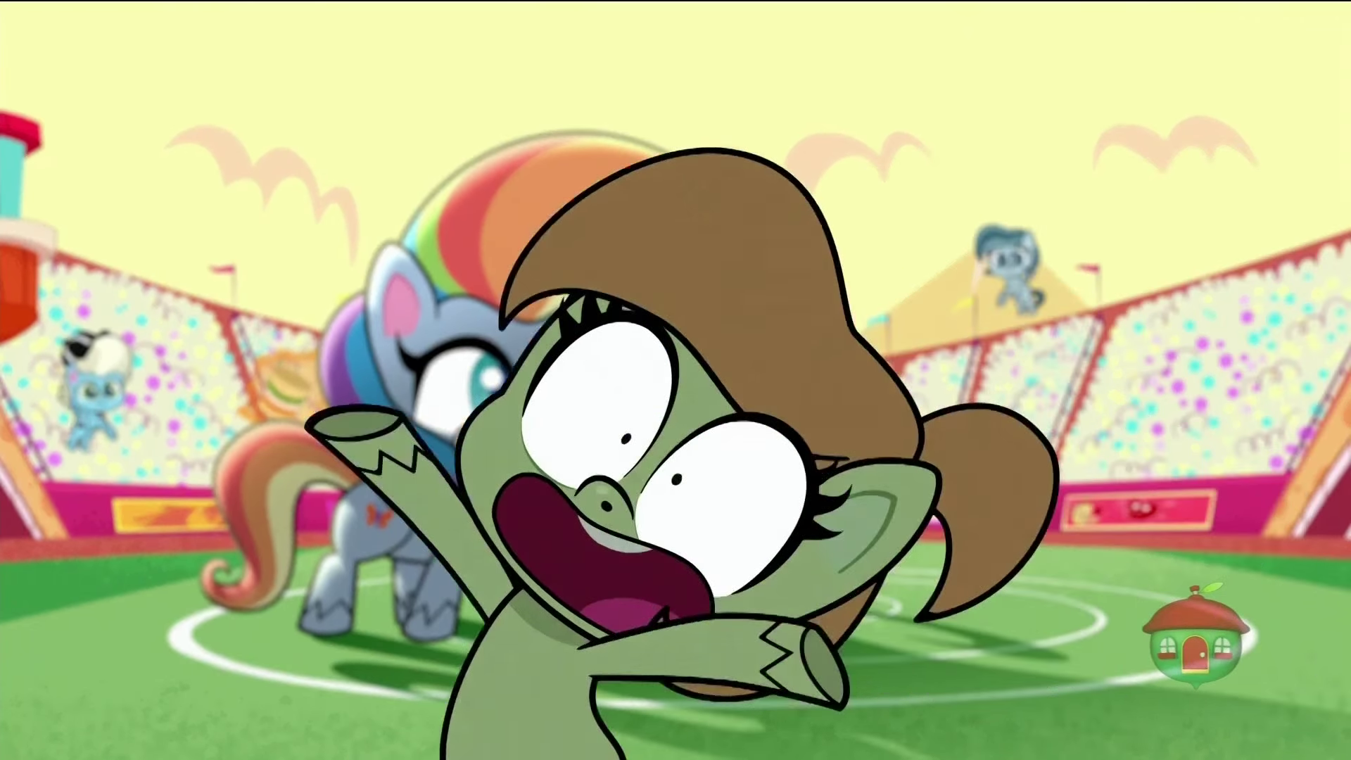 #2444944 - safe, screencap, clover swirl, cut scene, fluttershy, grey ...